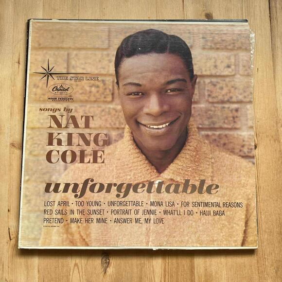 Media | Nat King Cole Unforgettable Vinyl Record Vg P2 | Poshmark